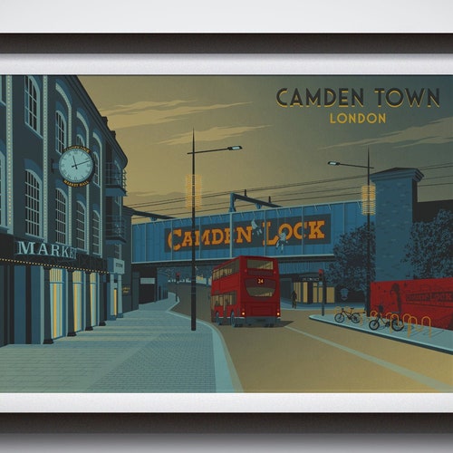 Primrose Hill Print London Travel Poster London Wall Art - Etsy