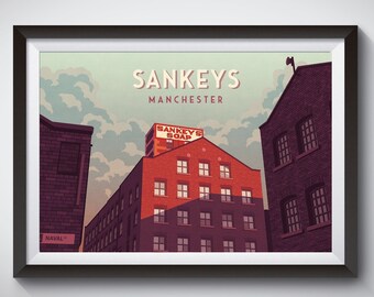 Sankeys Soap Nightclub Manchester, Wall Decor Art Print - Etsy UK