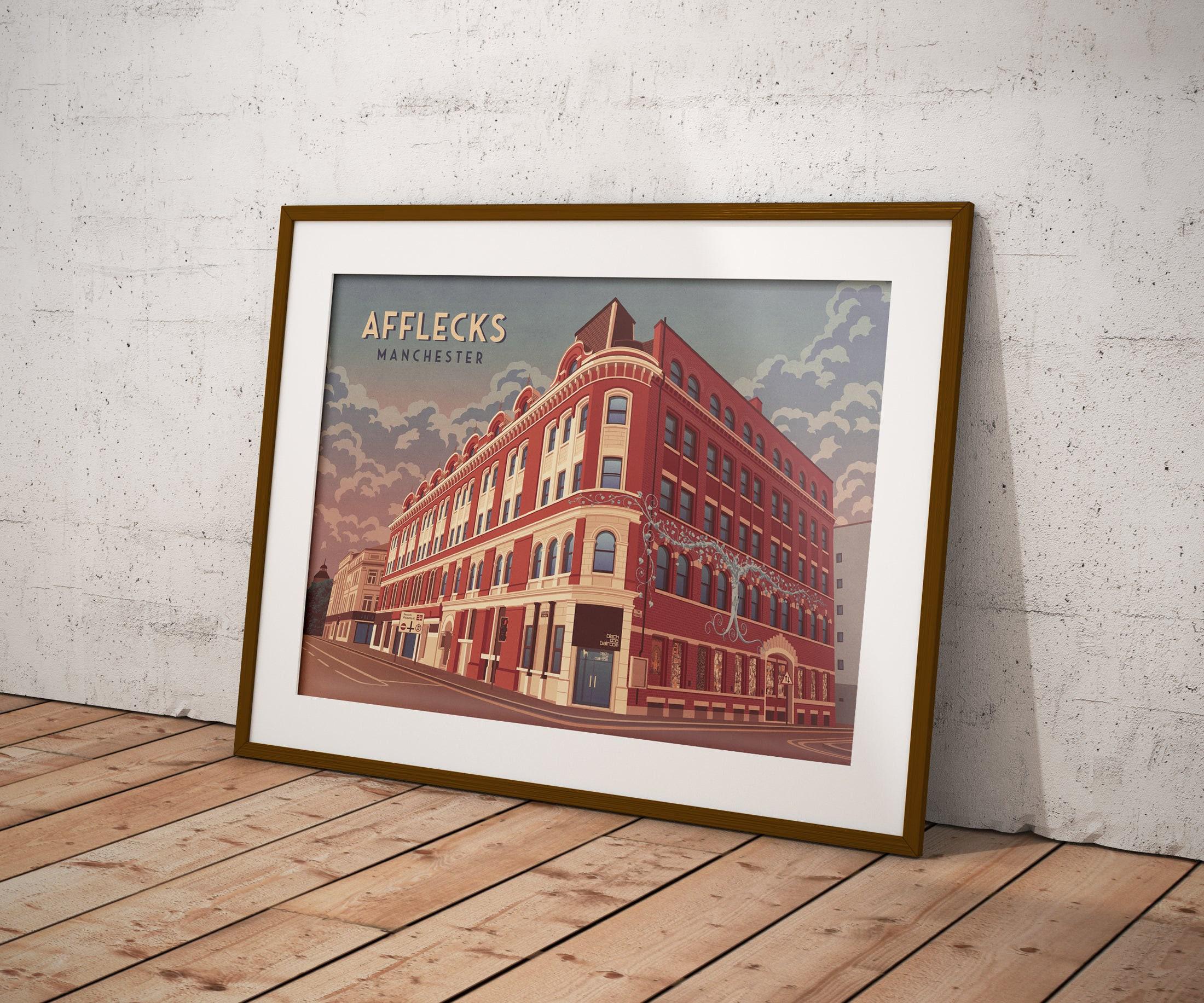 Afflecks Manchester Travel Poster, Affleck's Palace, Northern Quarter ...