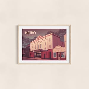 Metro Club Saltcoats Travel Poster, Scotland, Ayrshire, Vintage Travel ...