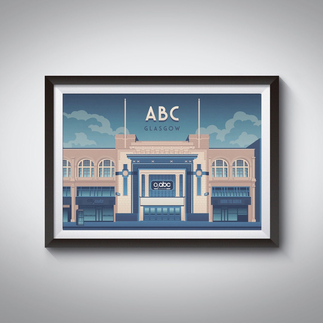 ABC Glasgow Art Print, O2 Academy, Scotland, Sauchiehall Street ...