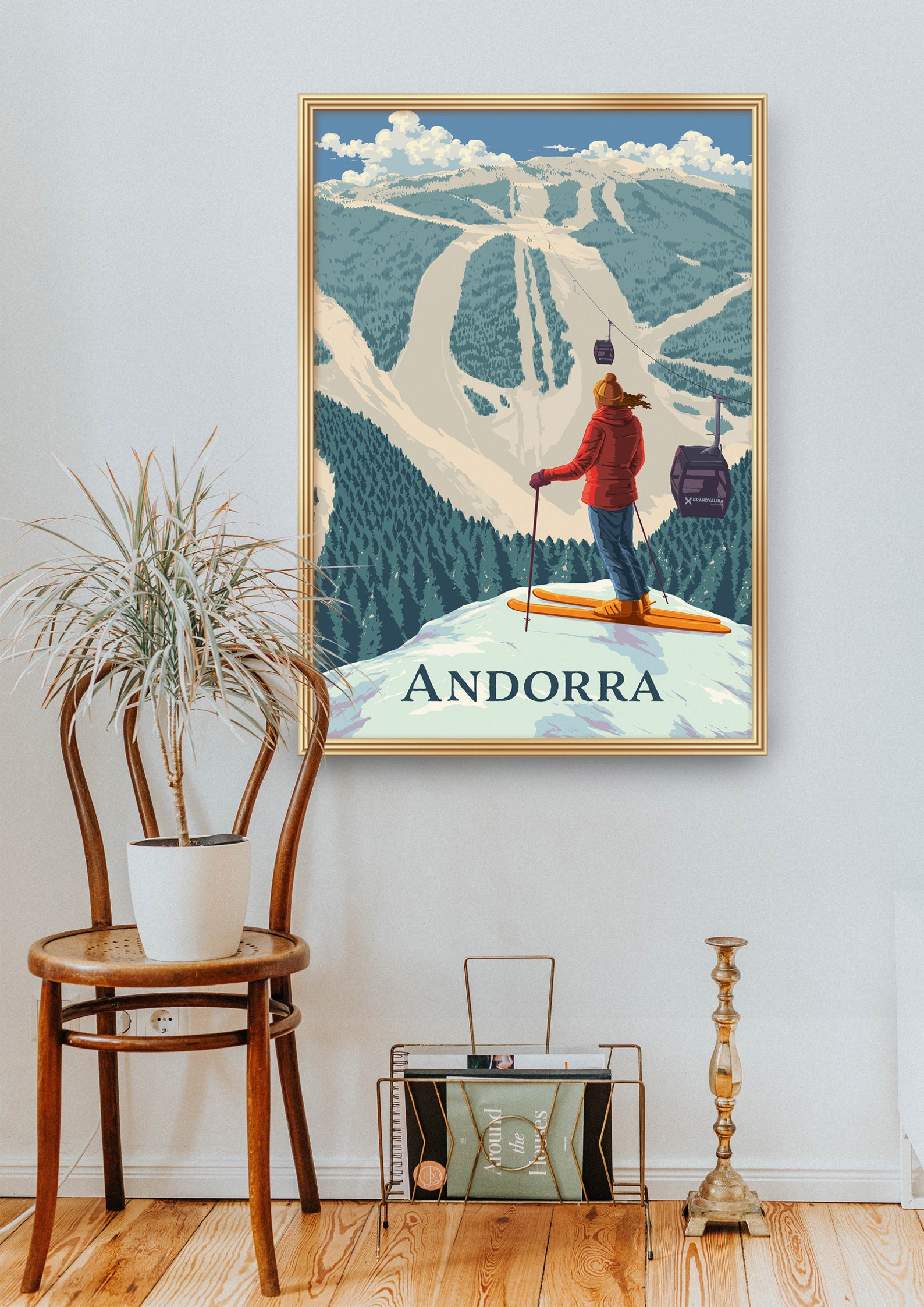 Andorra Poster Andorra Ski Resort Print Skiing - Etsy UK