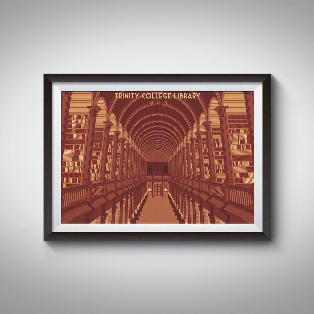 Trinity College Library Dublin Poster, the Old Library, Ireland ...