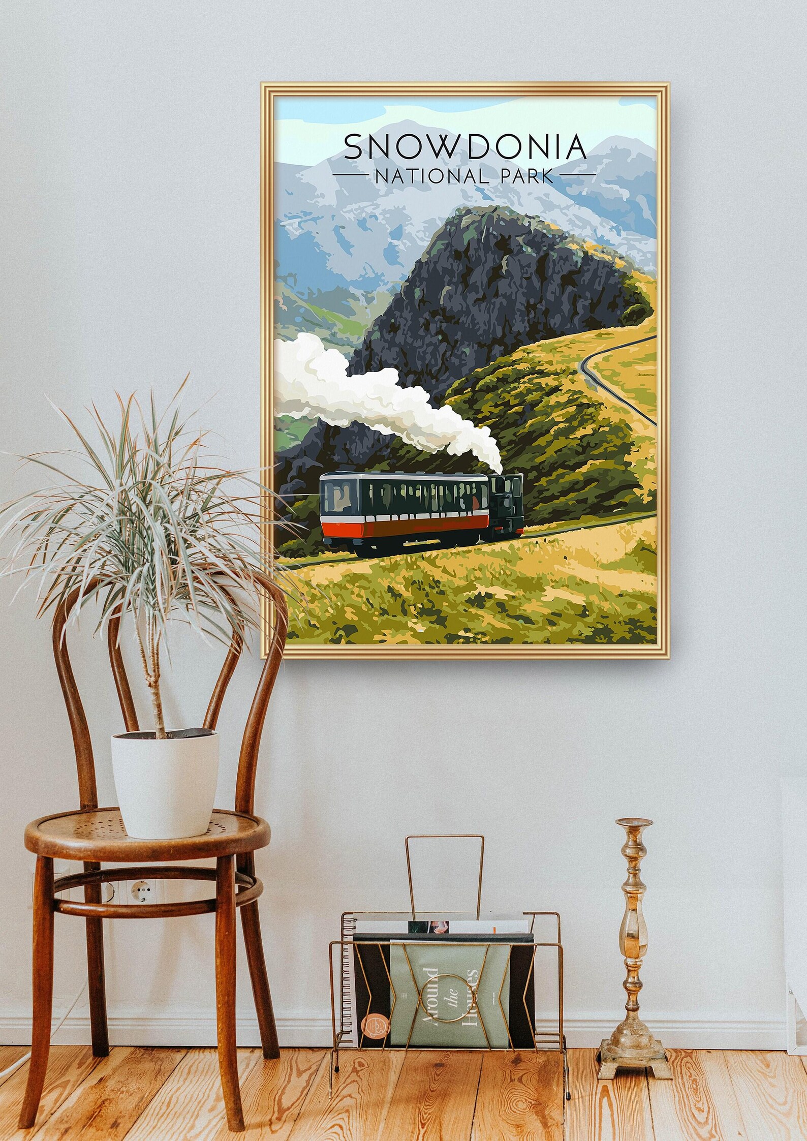 Snowdonia National Park Poster, Wales Travel Print, Snowdon Mountain ...