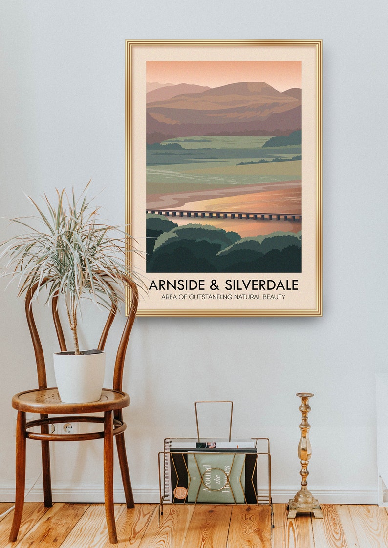 Arnside and Silverdale AONB Poster Lancashire Cumbria | Etsy