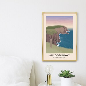 Mull of Galloway Poster, Scotland's Great Trails, Dumfries and Galloway ...