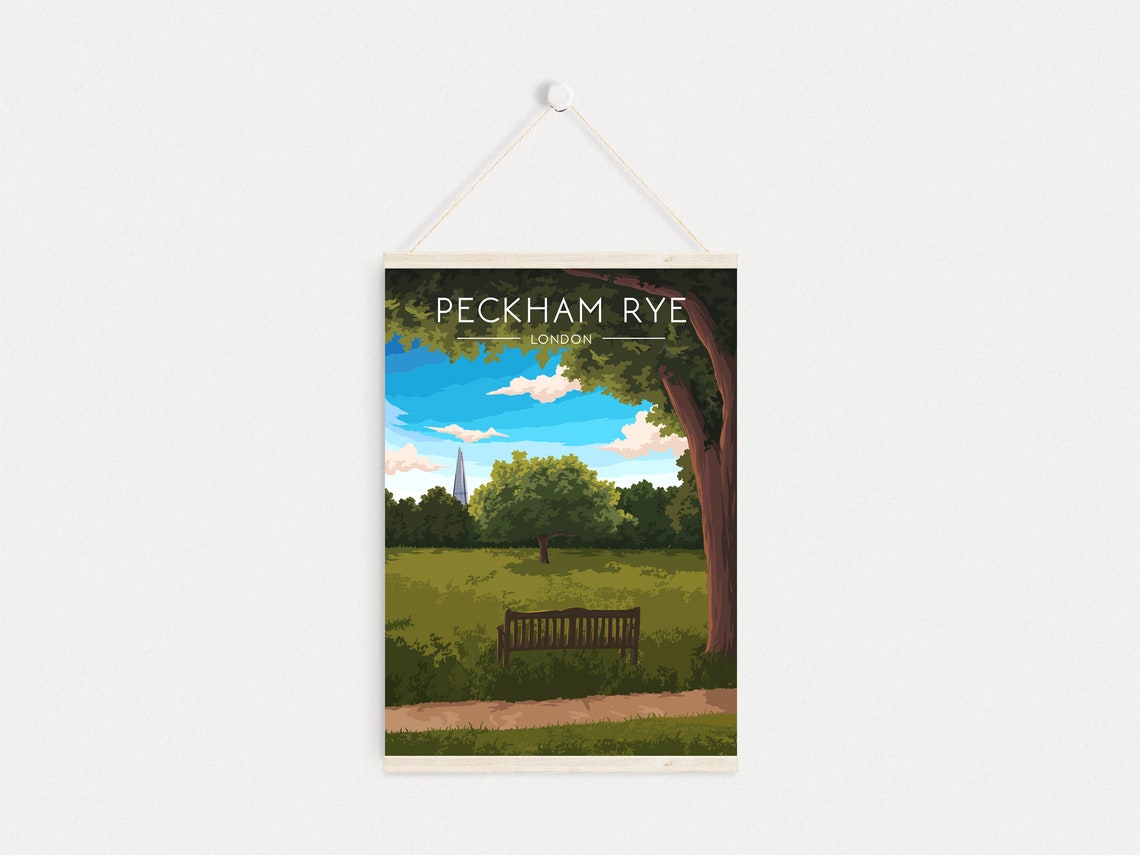 Peckham Rye Park Poster London Travel Poster South London | Etsy UK