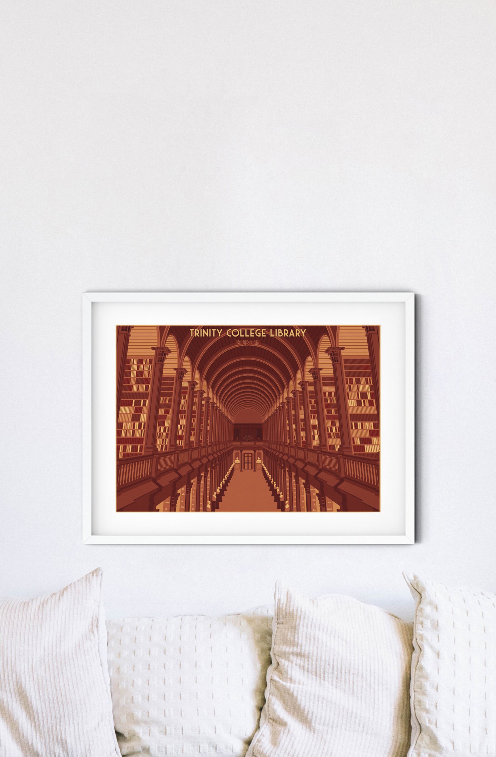 Trinity College Library Dublin Poster the Old Library - Etsy UK