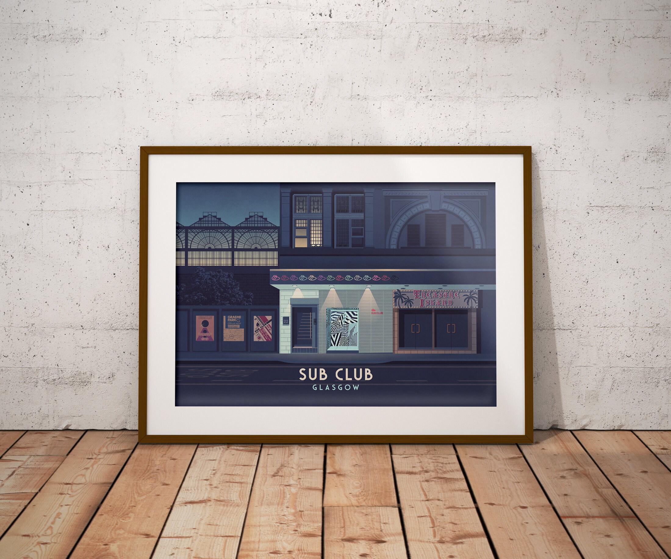 Sub Club Poster, Glasgow, Scotland, Nightclub, Electronic Music, Dance ...