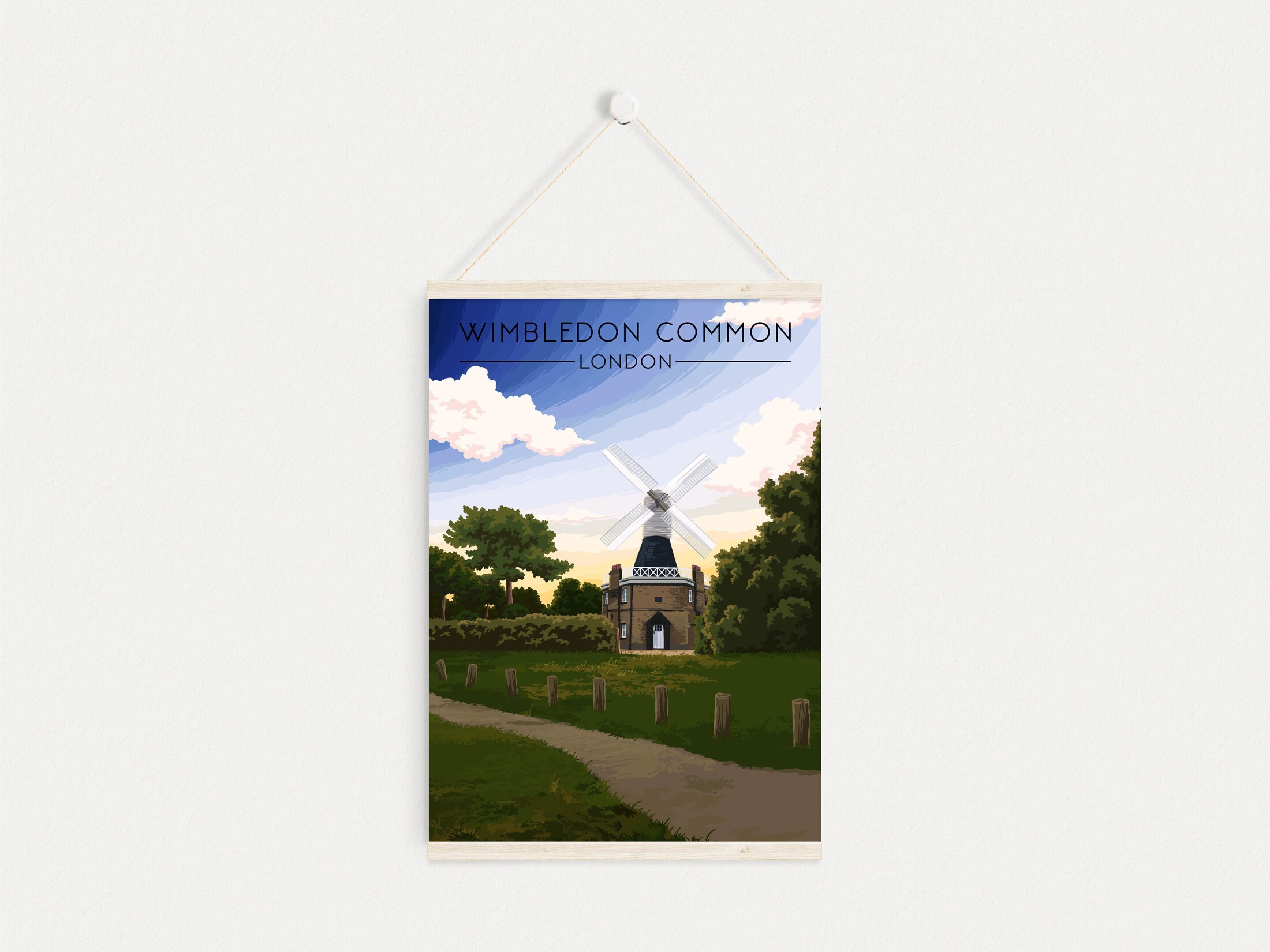 Wimbledon Common London Poster Southwest London Travel Print - Etsy UK