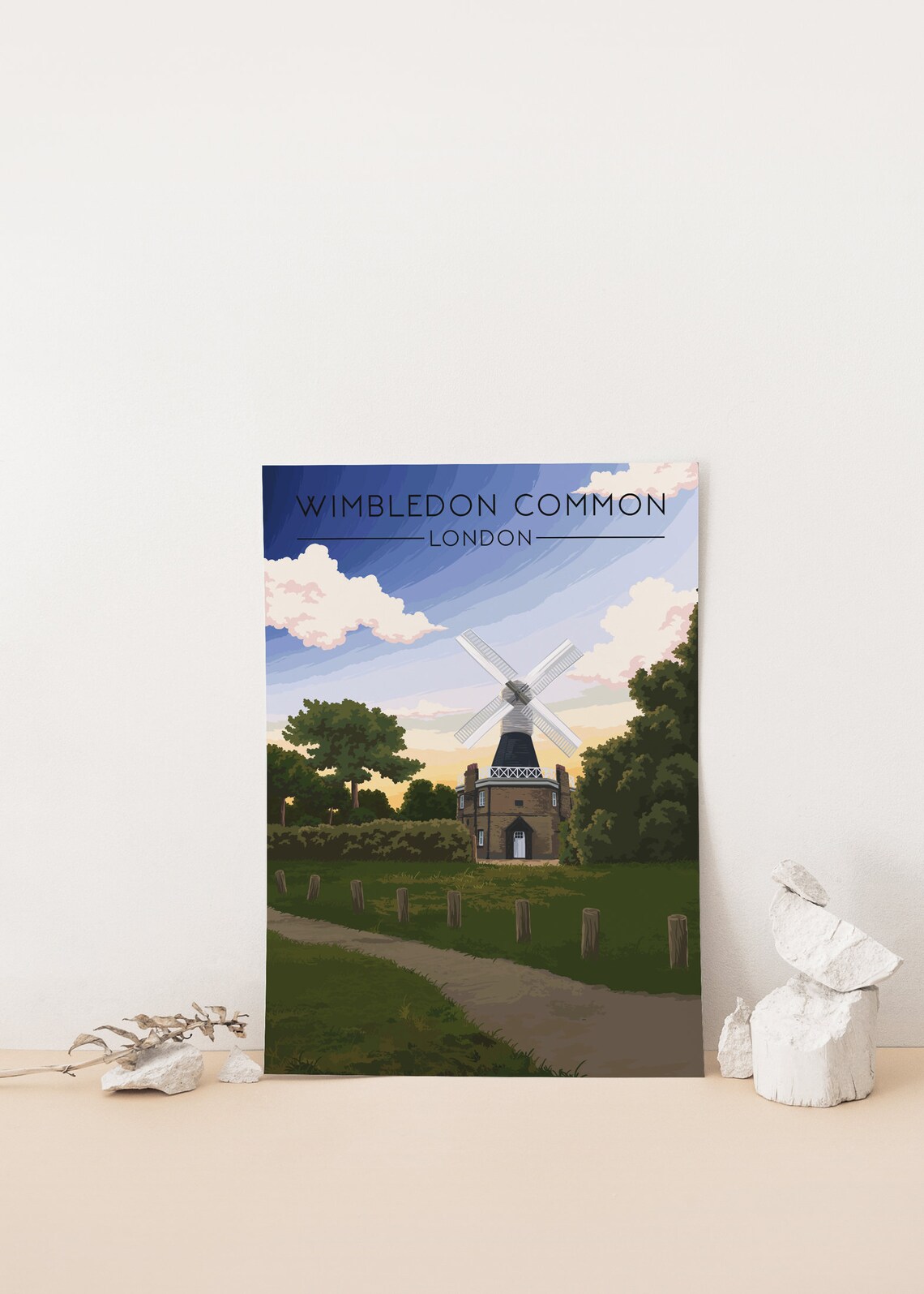 Wimbledon Common London Poster Southwest London Travel Print - Etsy UK