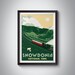 Snowdonia National Park Poster, Snowdon Mountain Railway, Wales Travel ...
