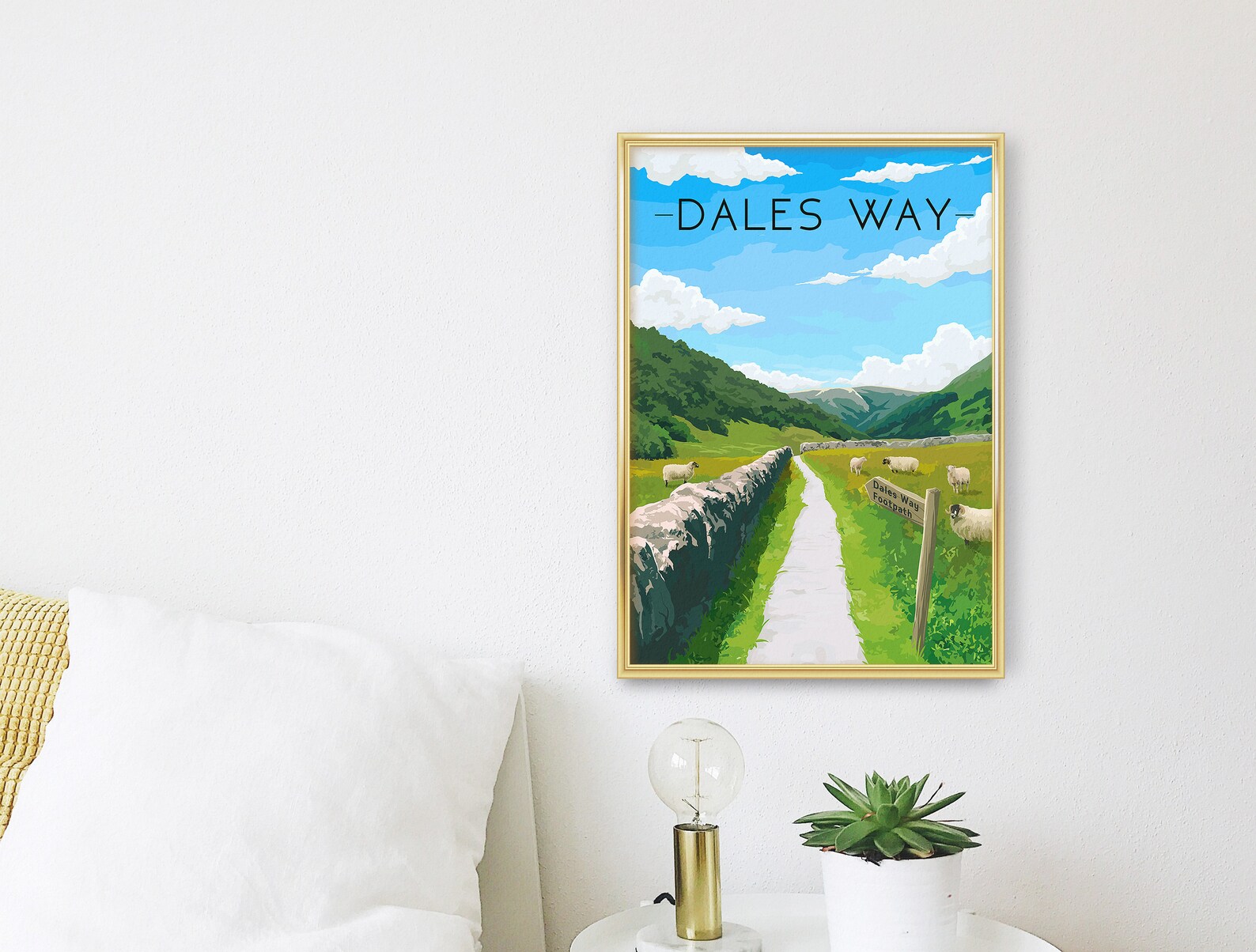 Dales Way Walking Trail Poster Hiking Print Long Distance - Etsy UK