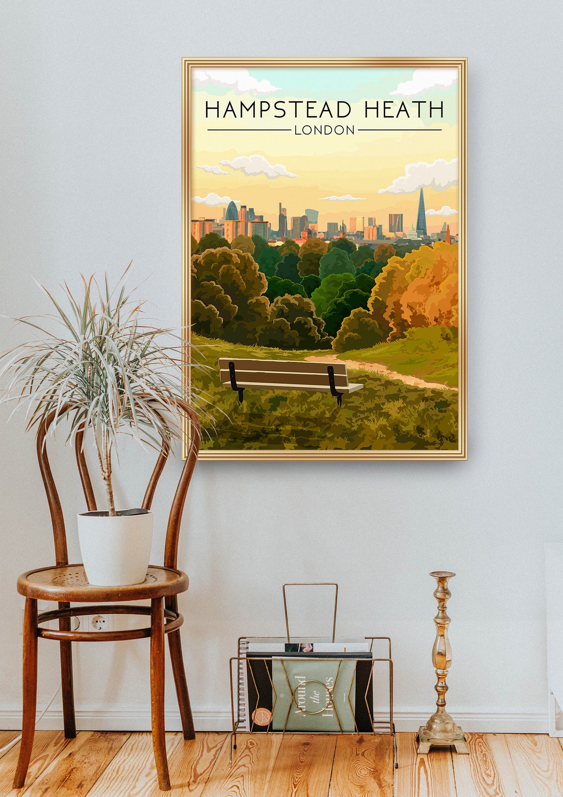 Hampstead Heath Poster Parliament Hill London Park Print - Etsy UK