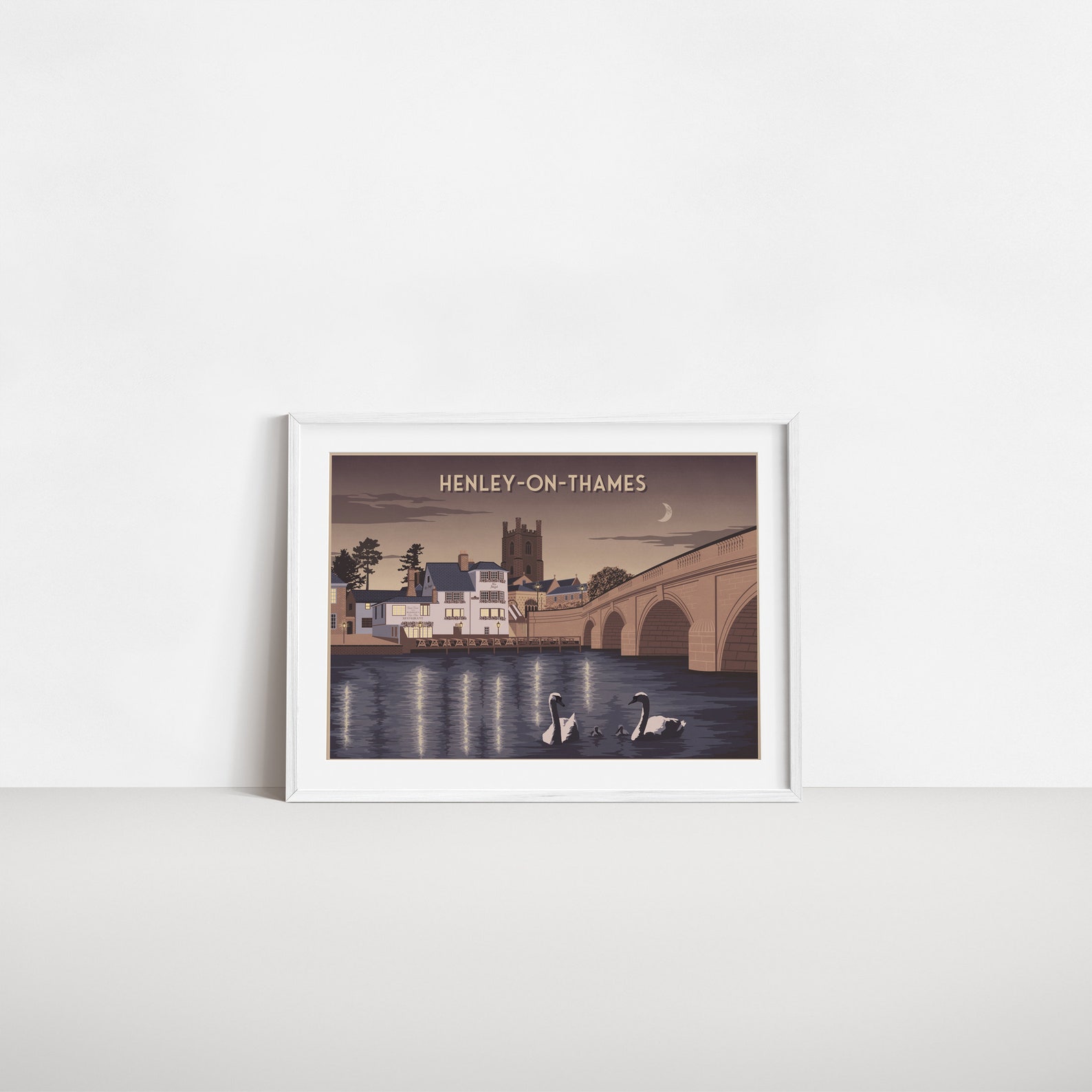 Henley on Thames Print Oxfordshire Travel Poster Henley - Etsy UK