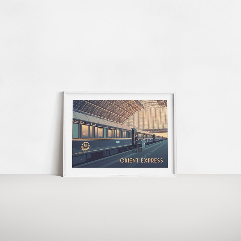 Orient Express Travel Poster Train Vintage Train Print | Etsy UK