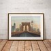 Brooklyn Bridge Poster New York City Travel Poster NYC USA - Etsy