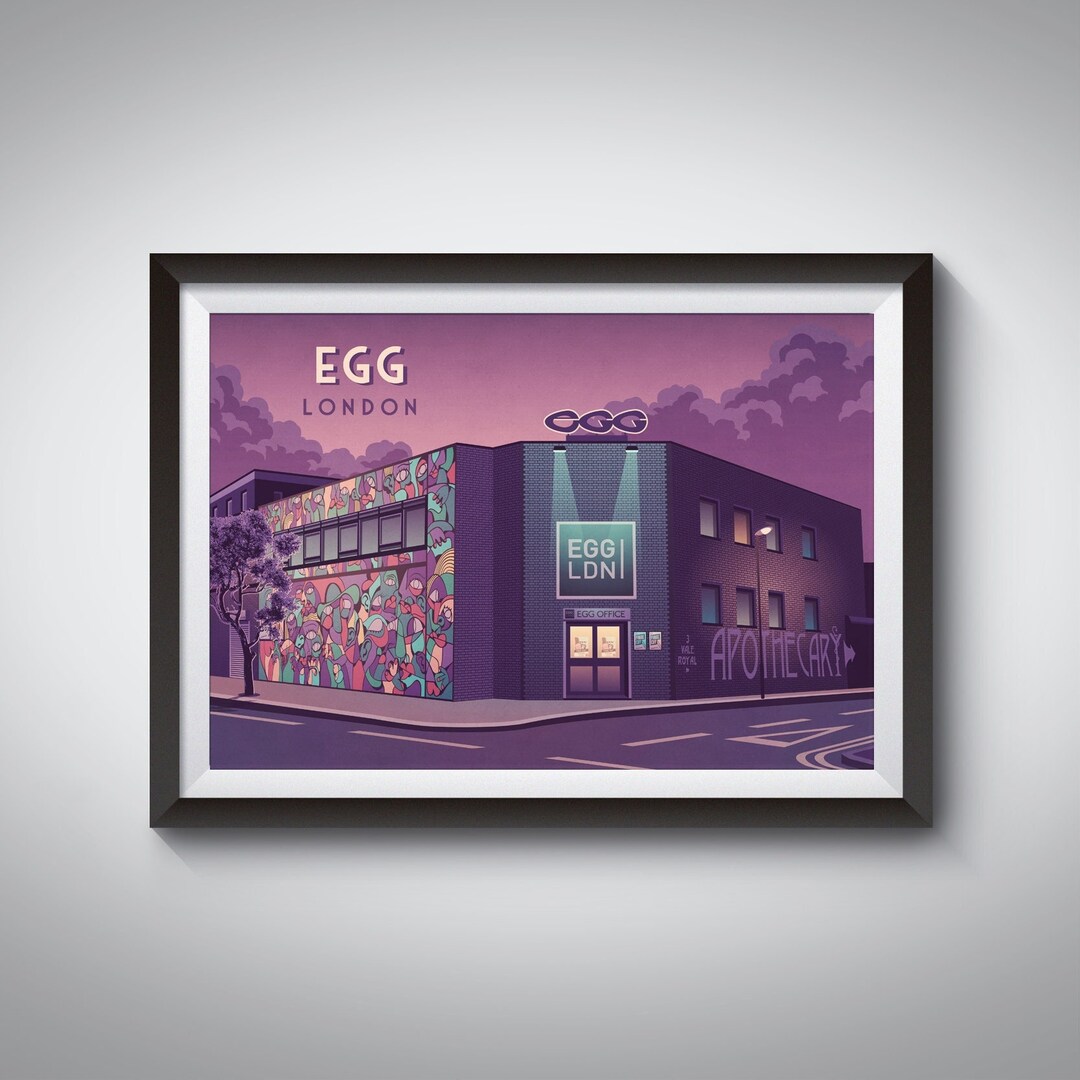 Egg London Nightclub Poster, EGG LDN, Kings Cross, Electronic Music ...