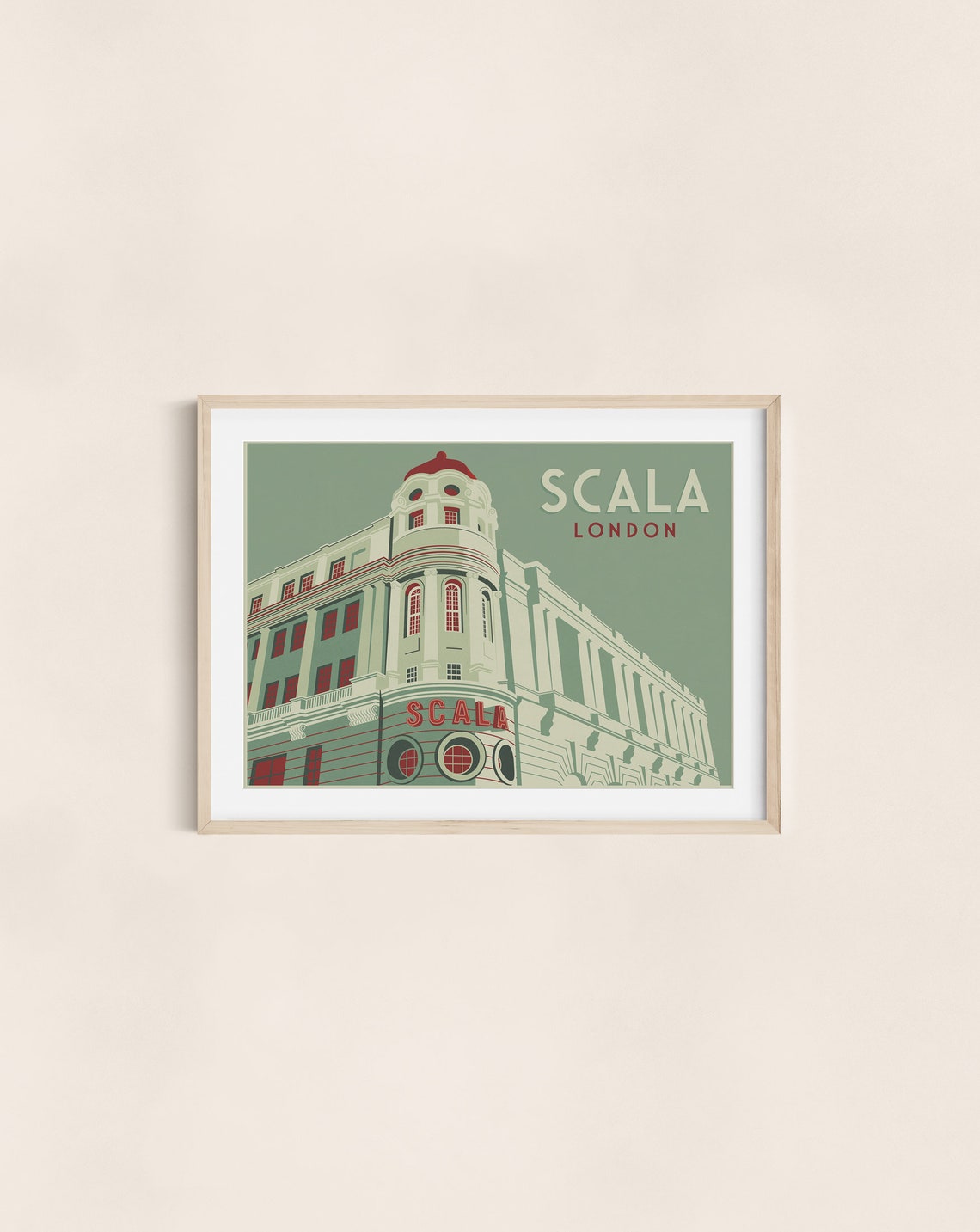 Scala London Poster Art Deco Print Kings Cross London - Etsy UK