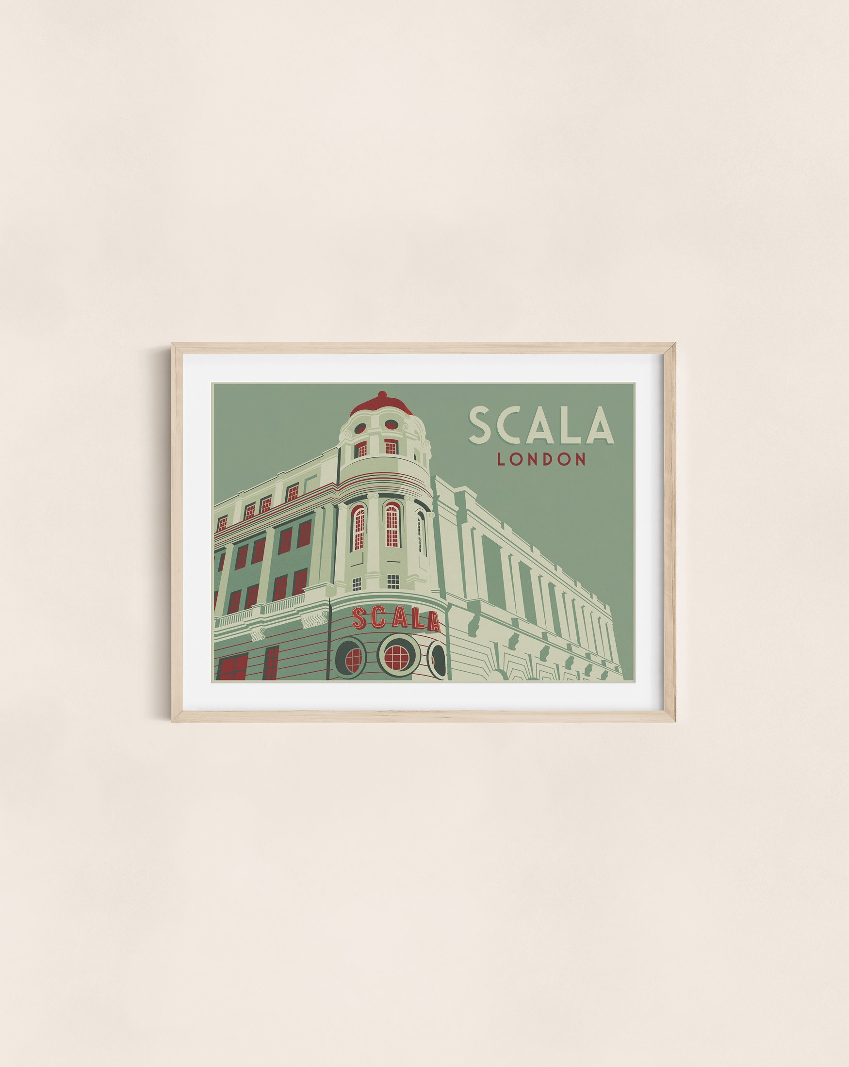 Scala London Poster Art Deco Print Kings Cross London - Etsy UK