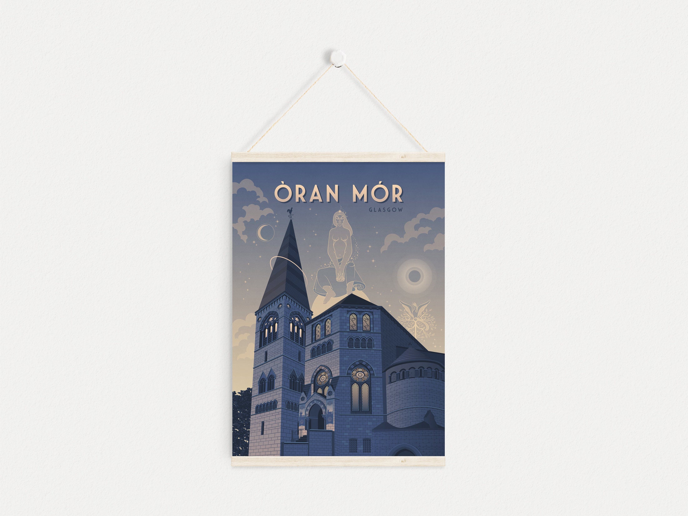 Oran Mor Art Print Glasgow Scotland Music Venue Restaurant - Etsy UK