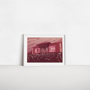 Reading Festival Poster, Music Festival Print, Gig Poster, Line Up ...