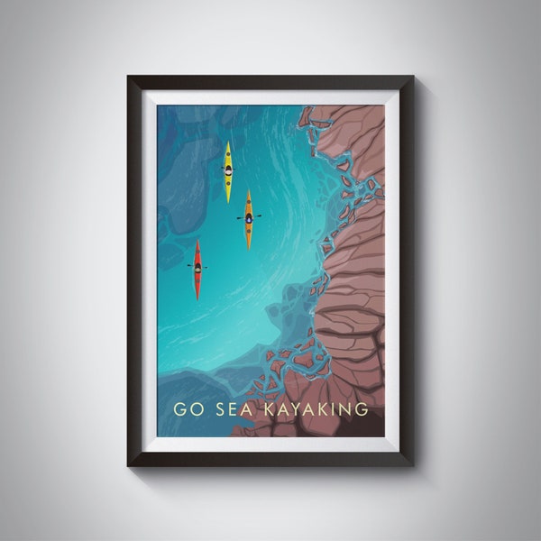 Kayak Art - Etsy