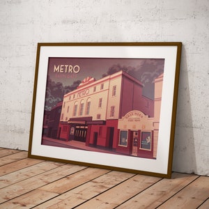 Metro Club Saltcoats Travel Poster, Scotland, Ayrshire, Vintage Travel ...