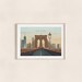 Brooklyn Bridge Poster New York City Travel Poster NYC USA - Etsy