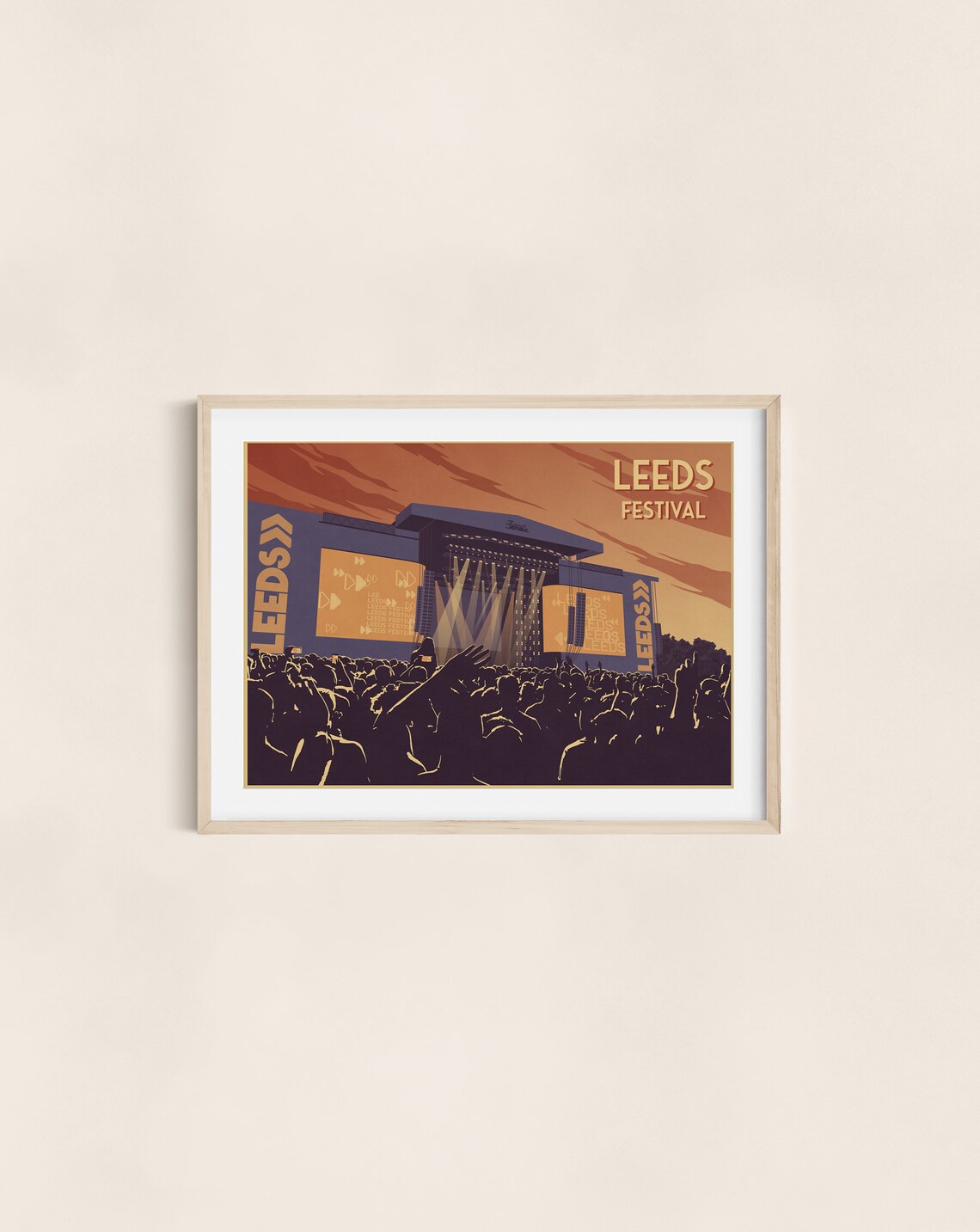 Leeds Festival Poster Music Festival Print Gig Poster Line | Etsy