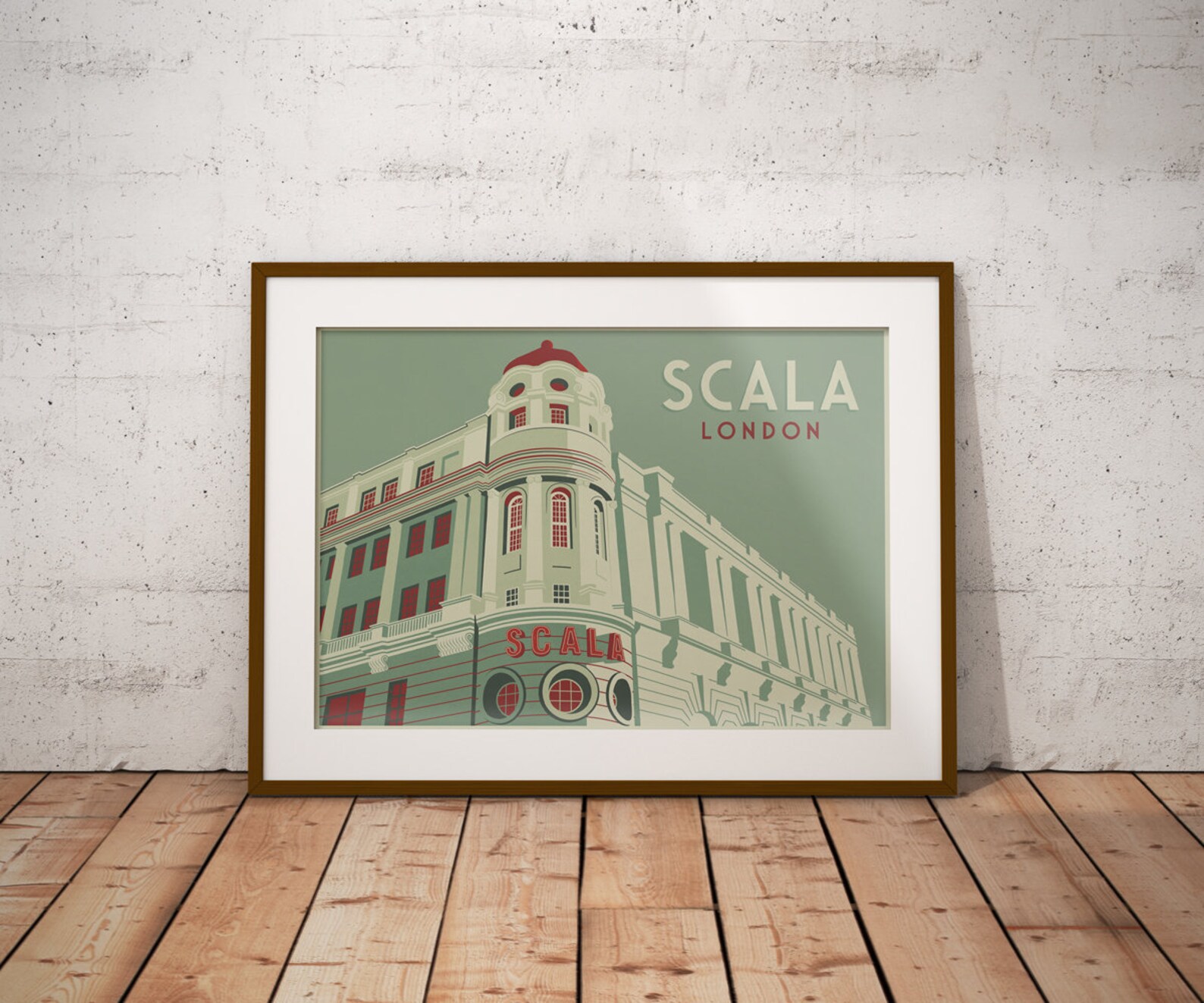 Scala London Poster Art Deco Print Kings Cross London - Etsy UK