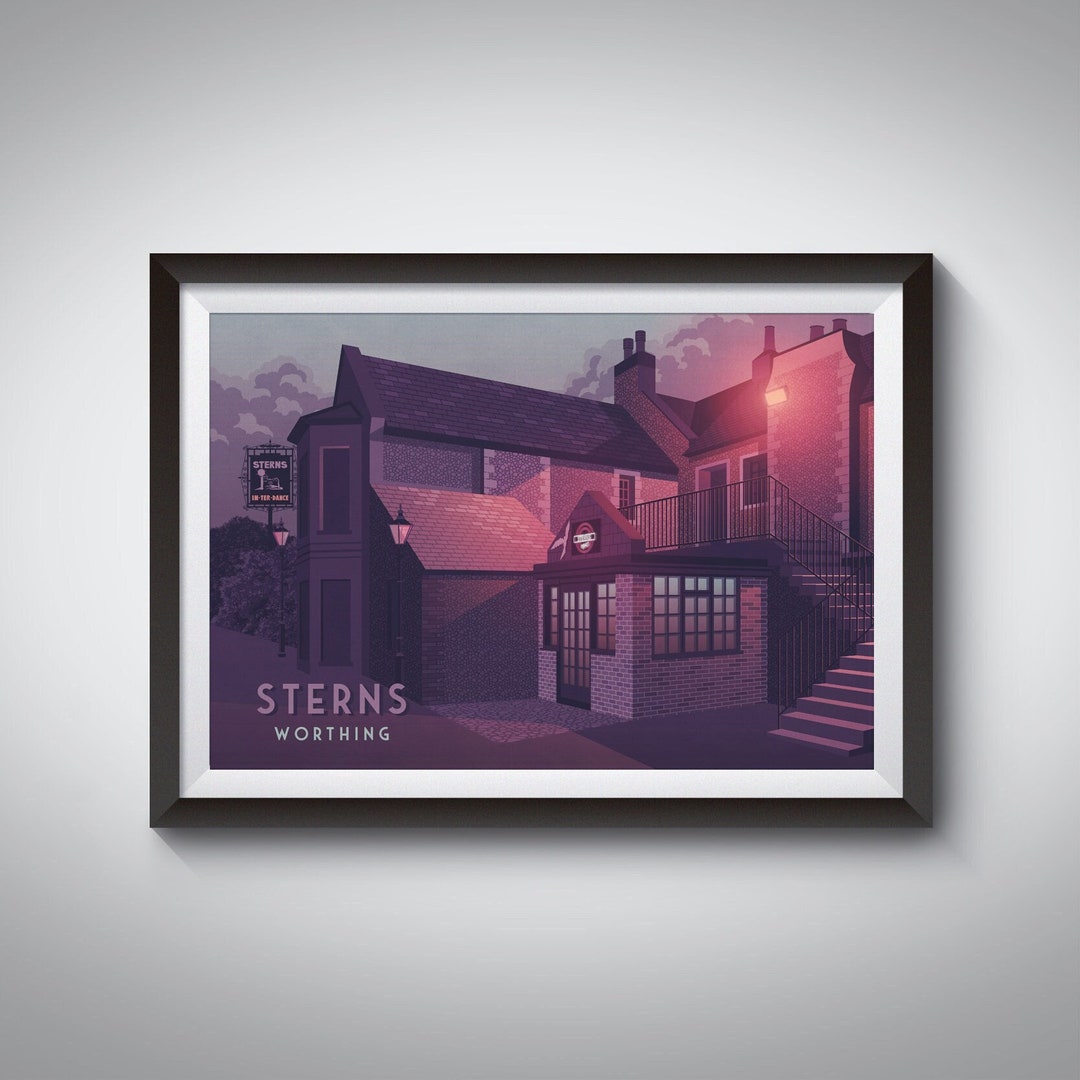 Sterns Nightclub Poster, Worthing West Sussex, House on the Hill ...