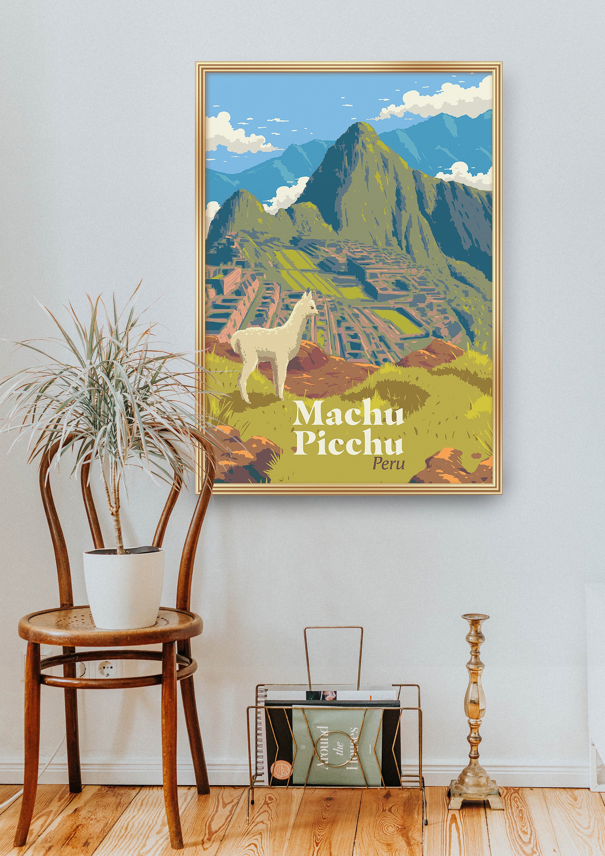 Machu Picchu Peru Travel Poster National Park Print Peruvian | Etsy