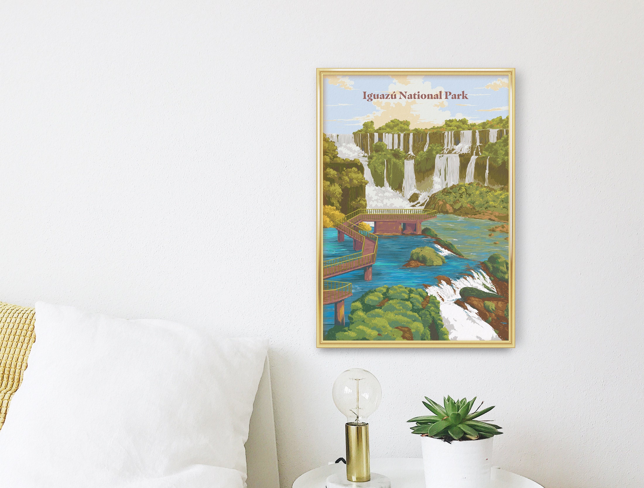 Iguazu National Park Poster Iguazu Falls Print Argentina - Etsy