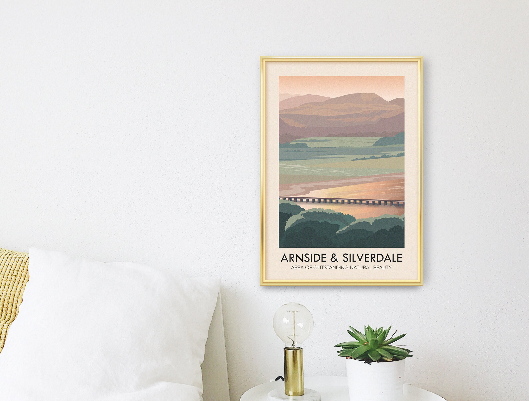 Arnside and Silverdale AONB Poster Lancashire Cumbria - Etsy UK