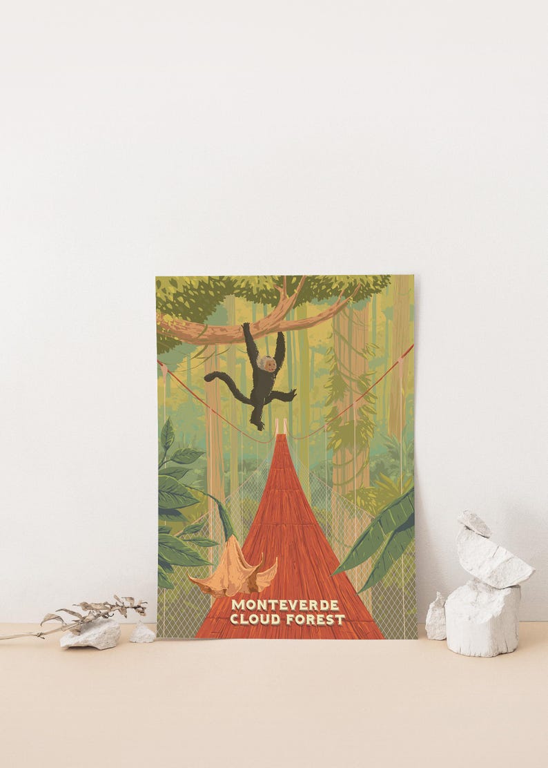 Monteverde Cloud Forest Costa Rica Poster, Puntarenas, Pura Vida ...