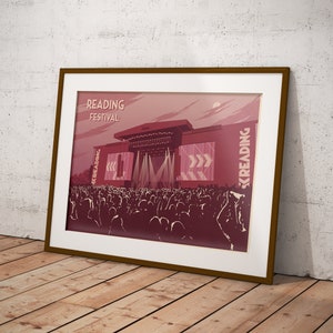 Reading Festival Poster, Music Festival Print, Gig Poster, Line Up ...