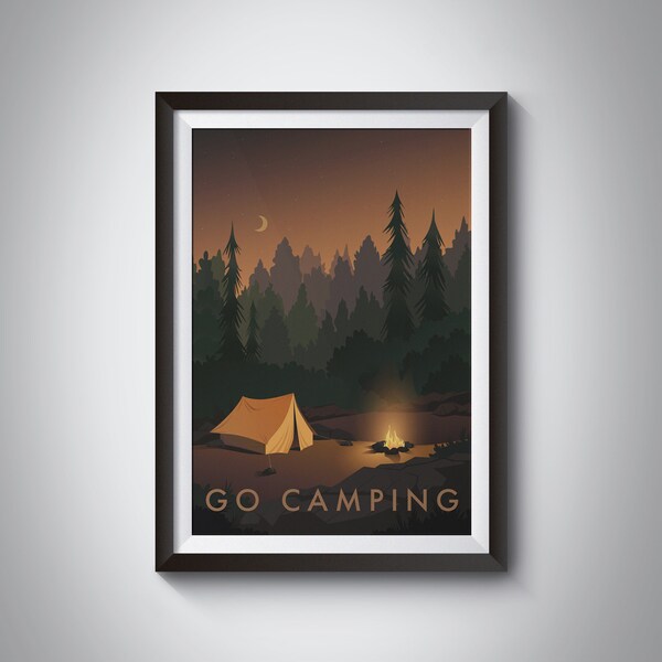 Camping Wall Art - Etsy