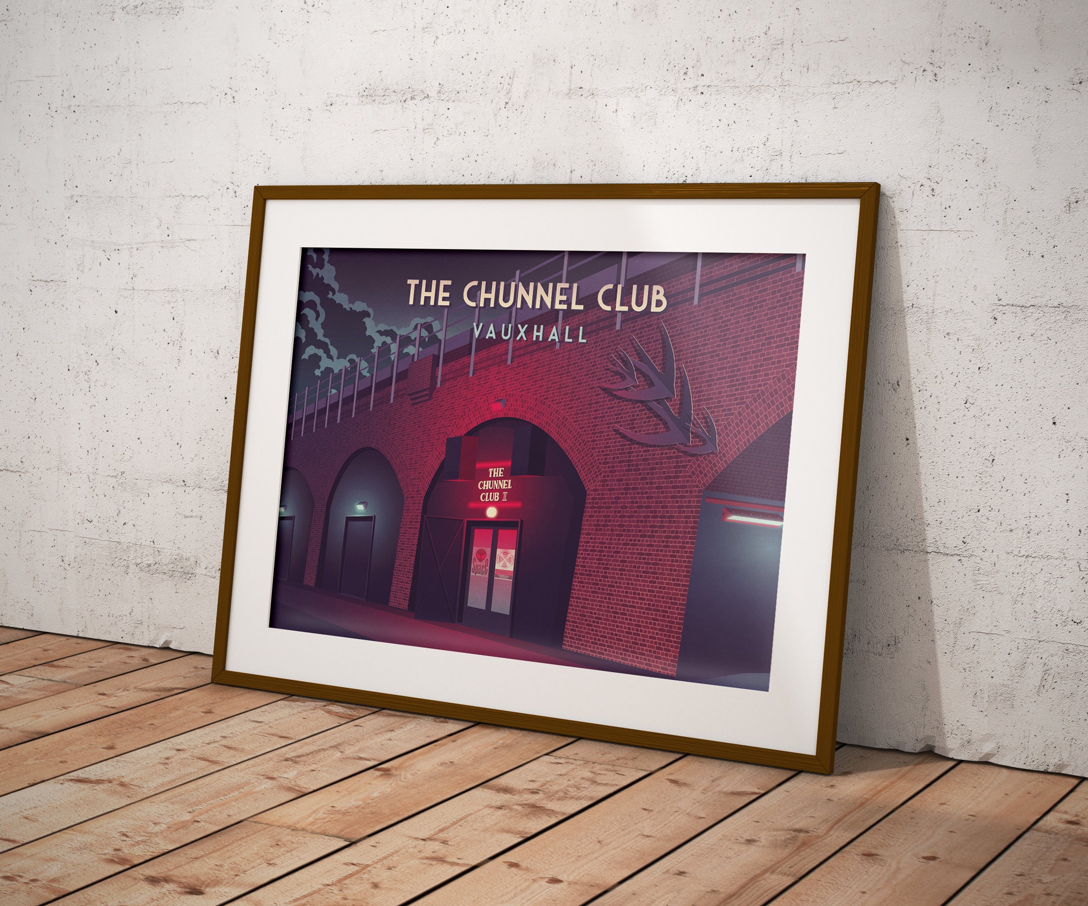 The Chunnel Club Poster Vauxhall South London Trinity - Etsy