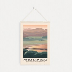 Arnside and Silverdale AONB Poster, Lancashire, Cumbria, Morecambe Bay ...