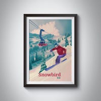 Snowbird Utah 16x20 Travel Poster - Etsy