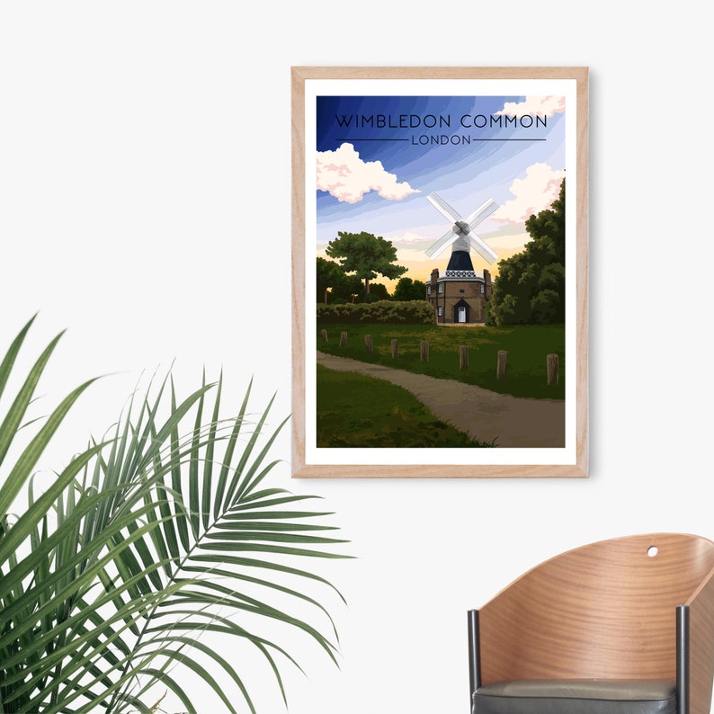 Wimbledon Common London Poster Southwest London Travel Print - Etsy UK