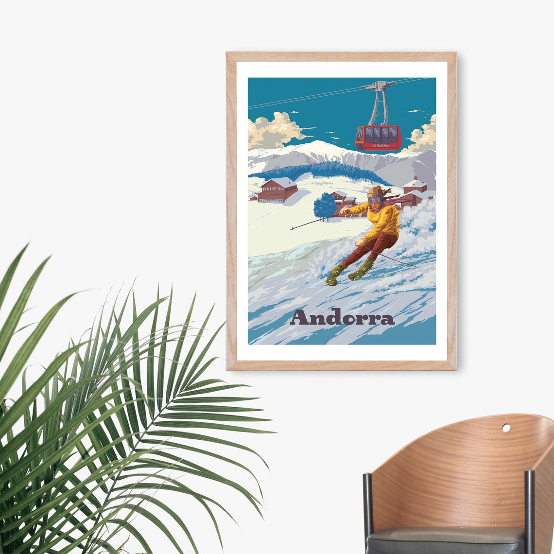 Andorra Poster Andorra Travel Print Ski Resort Poster - Etsy