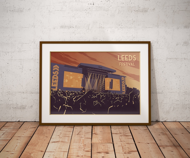 Leeds Festival Poster Music Festival Print Gig Poster Line - Etsy UK