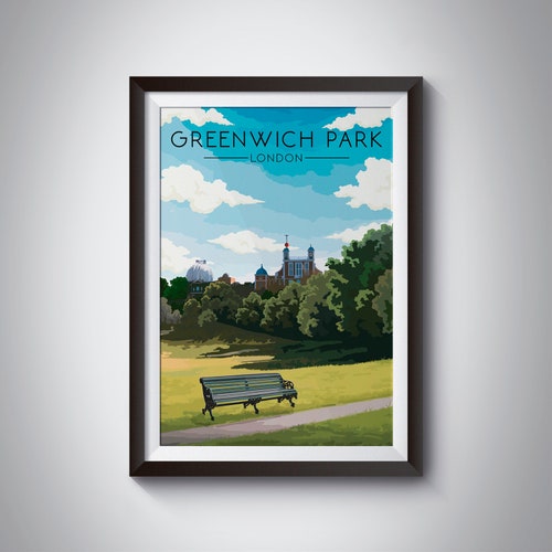 Primrose Hill Print London Travel Poster London Wall Art - Etsy UK