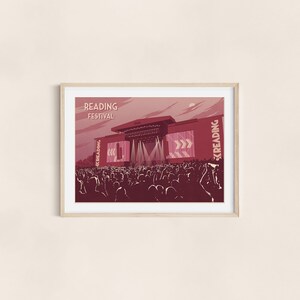 Reading Festival Poster, Music Festival Print, Gig Poster, Line Up ...