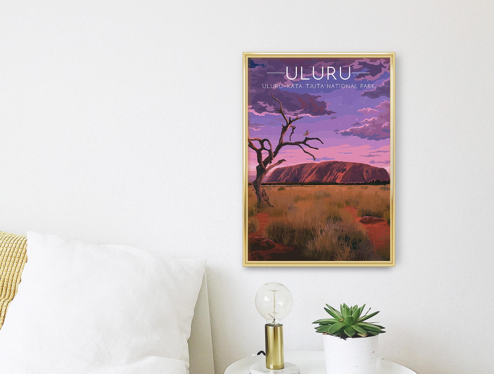Uluru Poster Australia Travel Print Uluru Kata Tjuta - Etsy UK