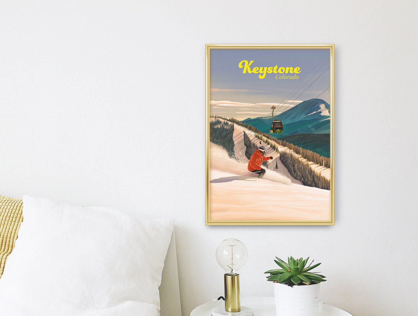 Keystone Ski Resort Poster Colorado Travel Poster Rocky - Etsy UK