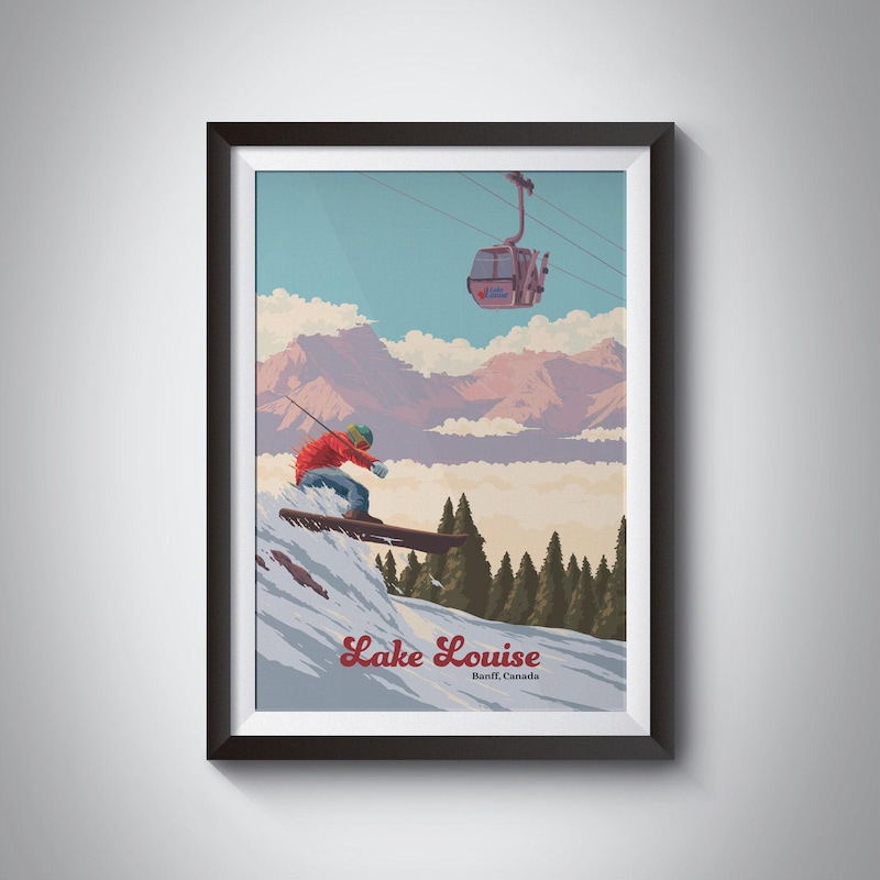 Ski Posters Banff - Etsy
