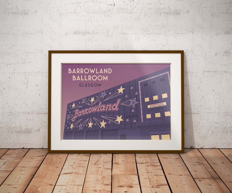 Barrowland Ballroom Poster Glasgow Barrowlands Print The | Etsy